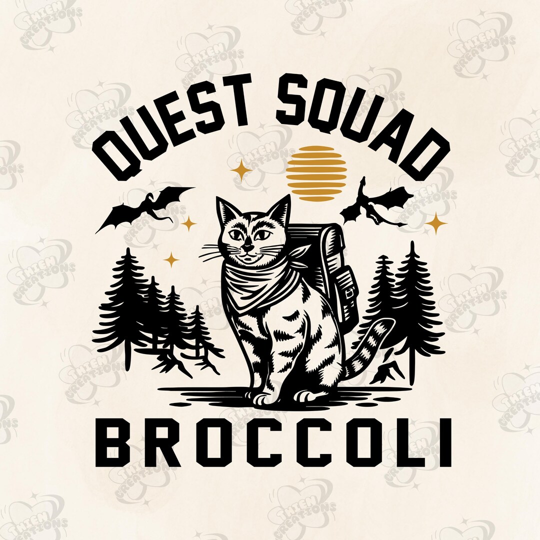 Fourth Wing PNG, Quest Squad Broccoli Cat PNG, Dragon Rider Meme Shirt ...
