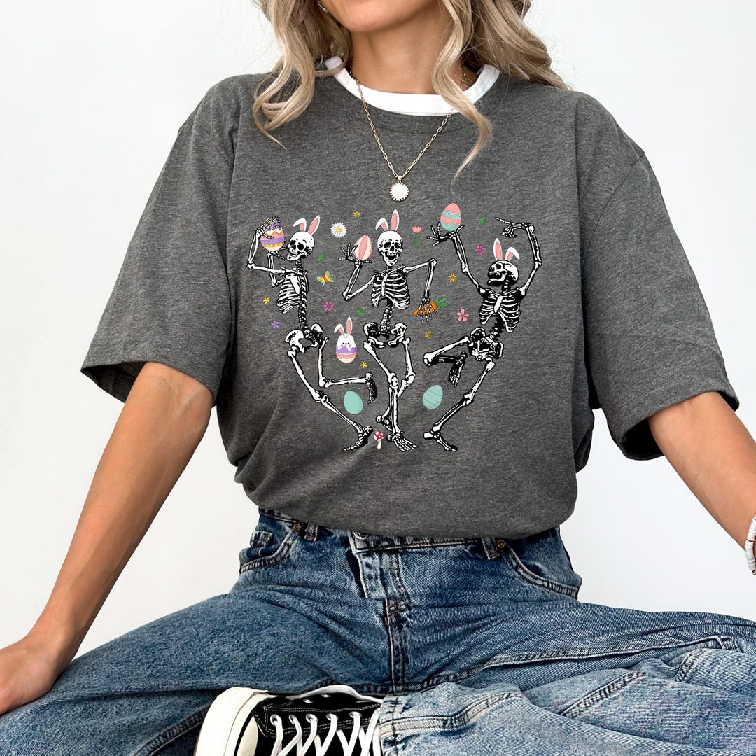 Happy Easter Skeleton Png, Sublimation Png, Bunny, Flower, Easter Day ...