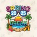 Spring Break 2025 PNG, Spring Break Squad Funny PNG, Beach Trip Clipart ...