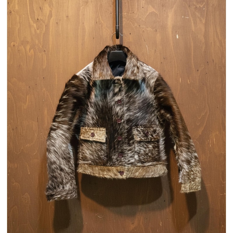 Faux Cow Fur Jacket - Etsy