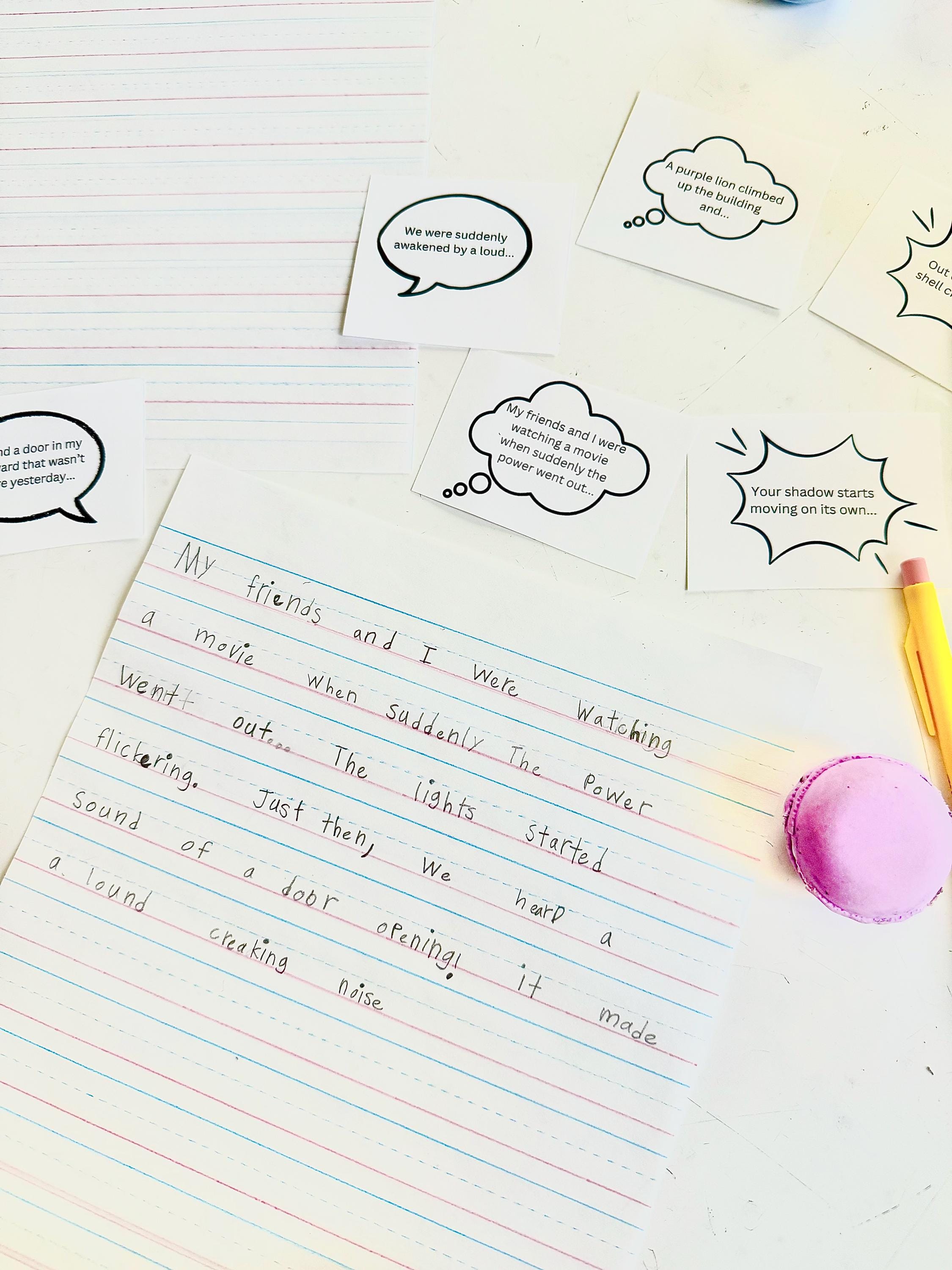 Printable Story Starters | Elementary Creative Writing Prompts | Print ...