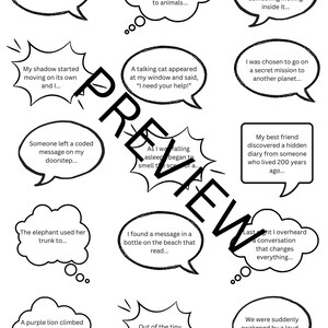 Printable Story Starters | Elementary Creative Writing Prompts | Print ...
