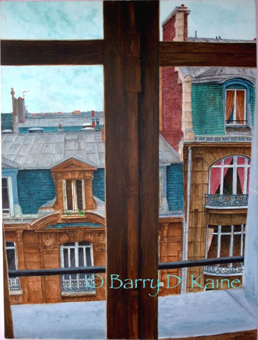Paris Window View Print - Etsy
