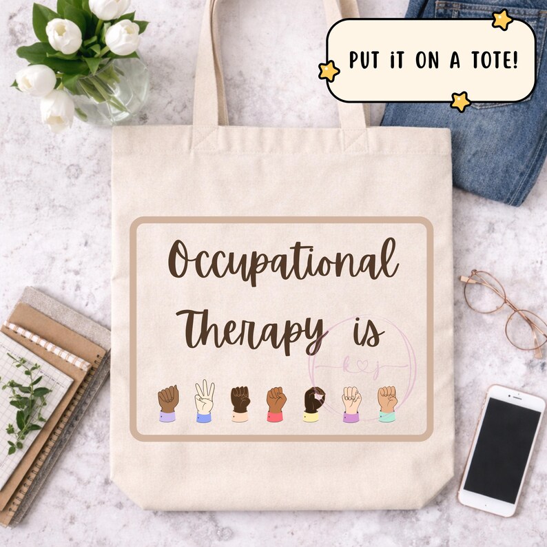 OT is Awesome ASL Digital Download Printable Bundle, Occupational ...