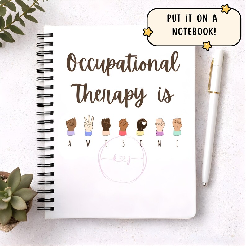 OT is Awesome ASL Digital Download Printable Bundle, Occupational ...