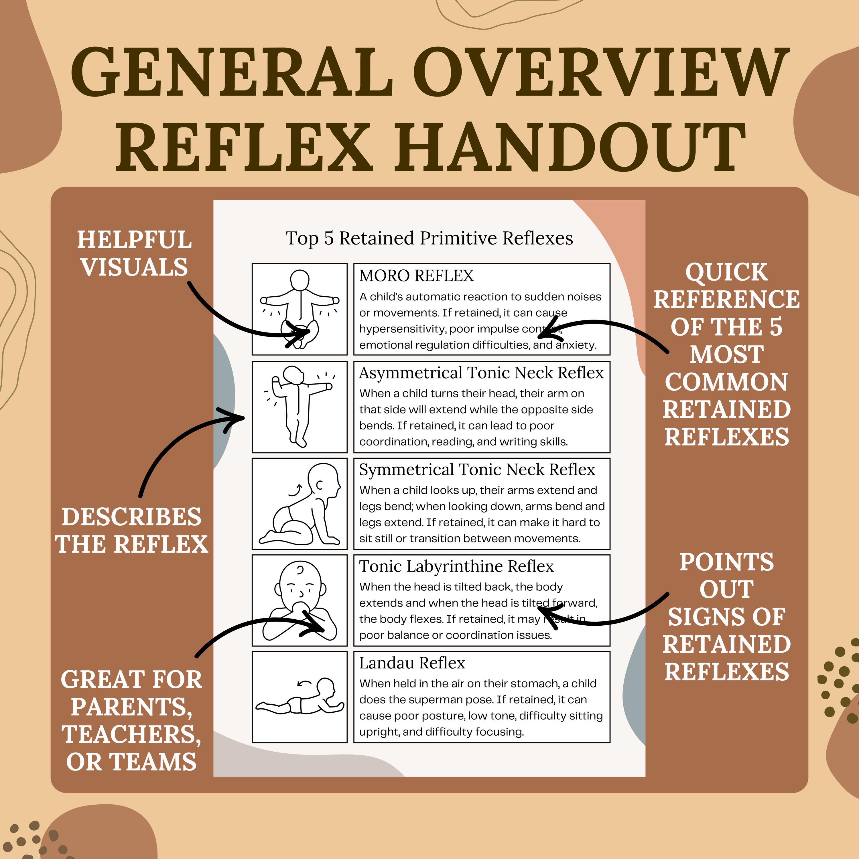 Retained Primitive Reflexes Guide: Pediatric OT Integration Handouts ...