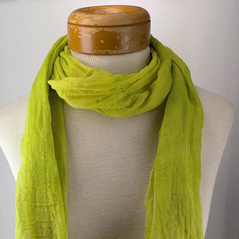 Chartreuse Scarf - Etsy