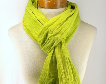Chartreuse Scarf - Etsy