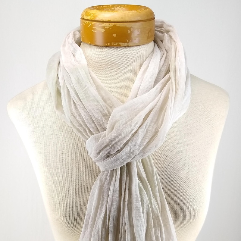 Beige Scarf - Etsy