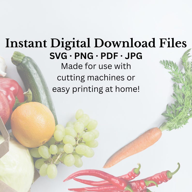 Weekly Menu SVG | Meal Planning Template | Kitchen Menu Board Printable ...