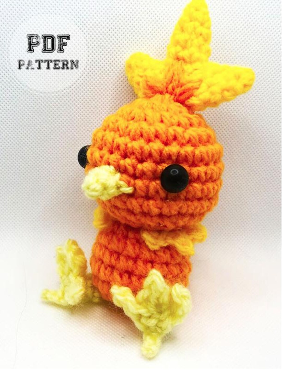Torchic Crochet Pattern | Amigurumi Pokémon PDF | DIY Plush Toy - Etsy