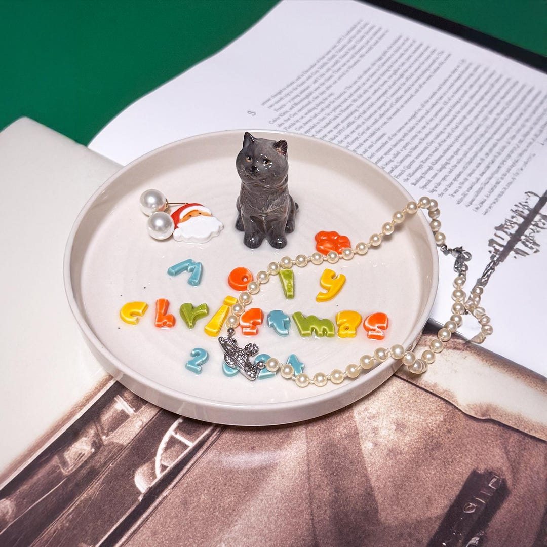 Custom Ceramic Pet Plate - Personalized Pet Food Tray, Holiday ...