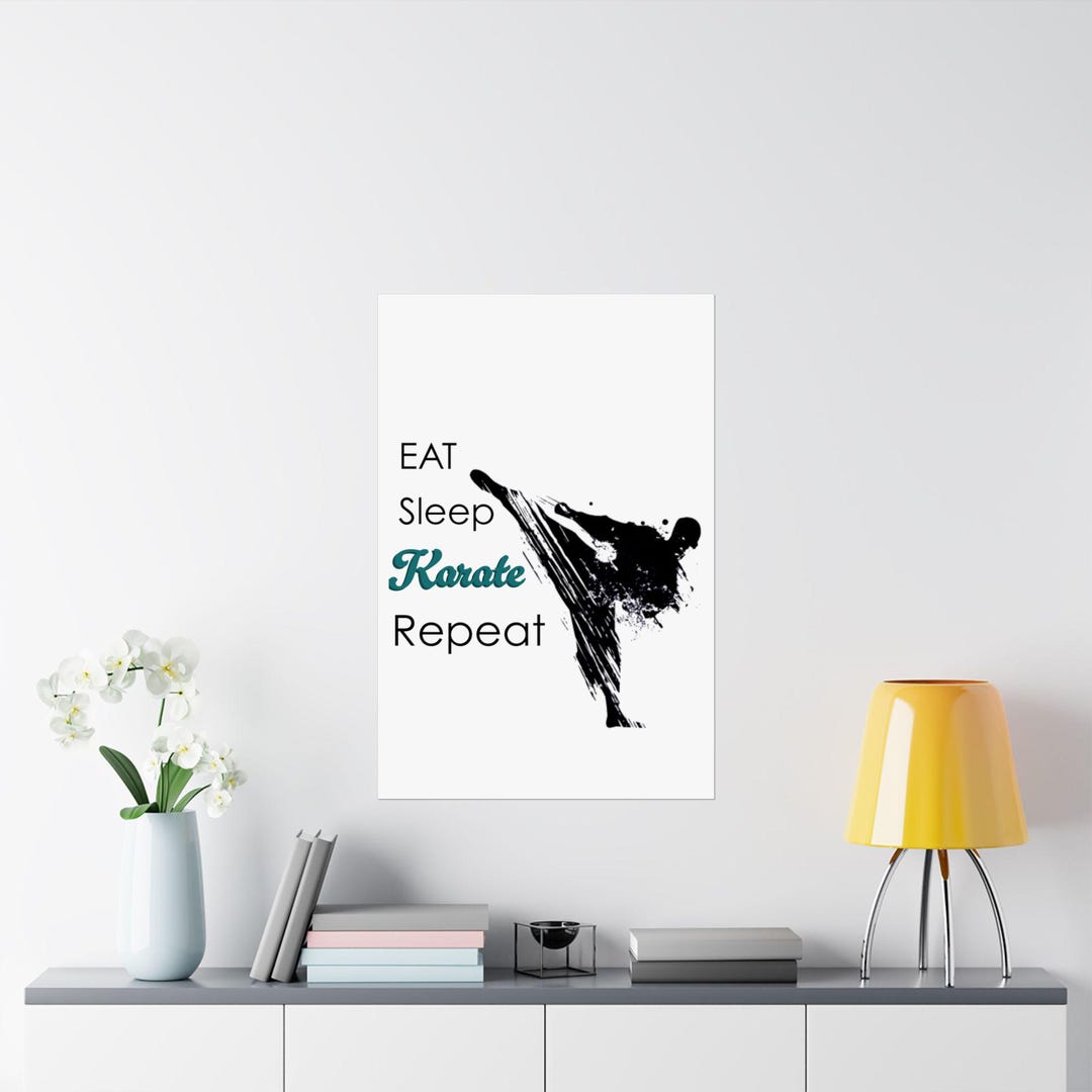 Karate Motivational Poster - Perfect for Martial Arts Enthusiasts, Home ...
