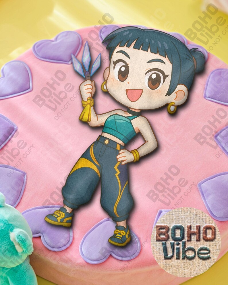 Huntrix Zoey Pillow, Kpop Demon Hunters Huntrix Zoey Pillow, Kpop Mira ...