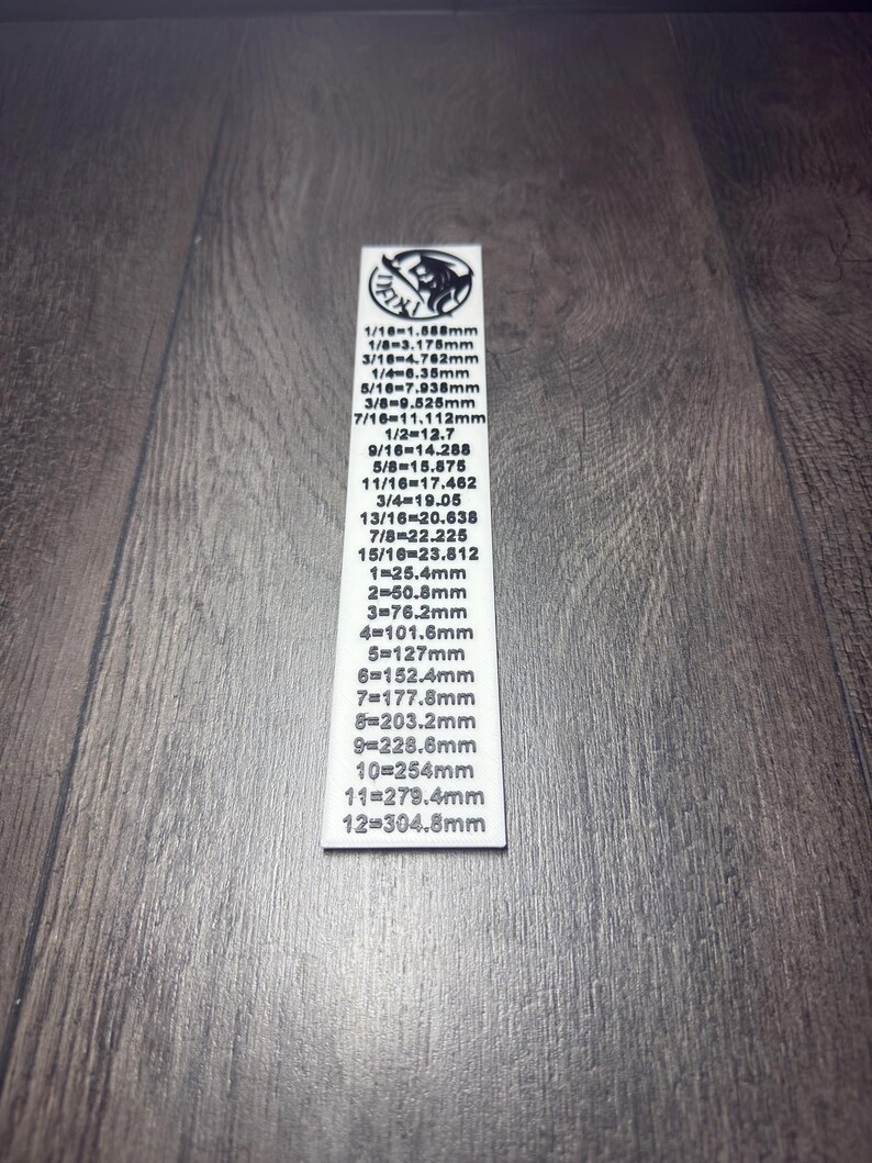 Inch to Millimeter Conversion Chart - Etsy
