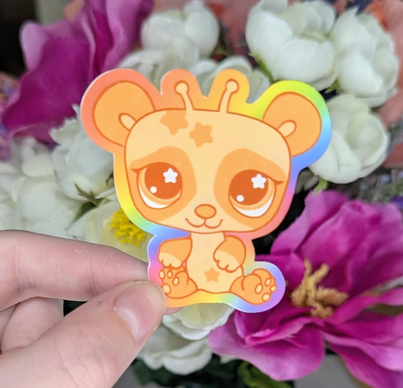Rainbow Alien LPS Vinyl Stickers - Etsy