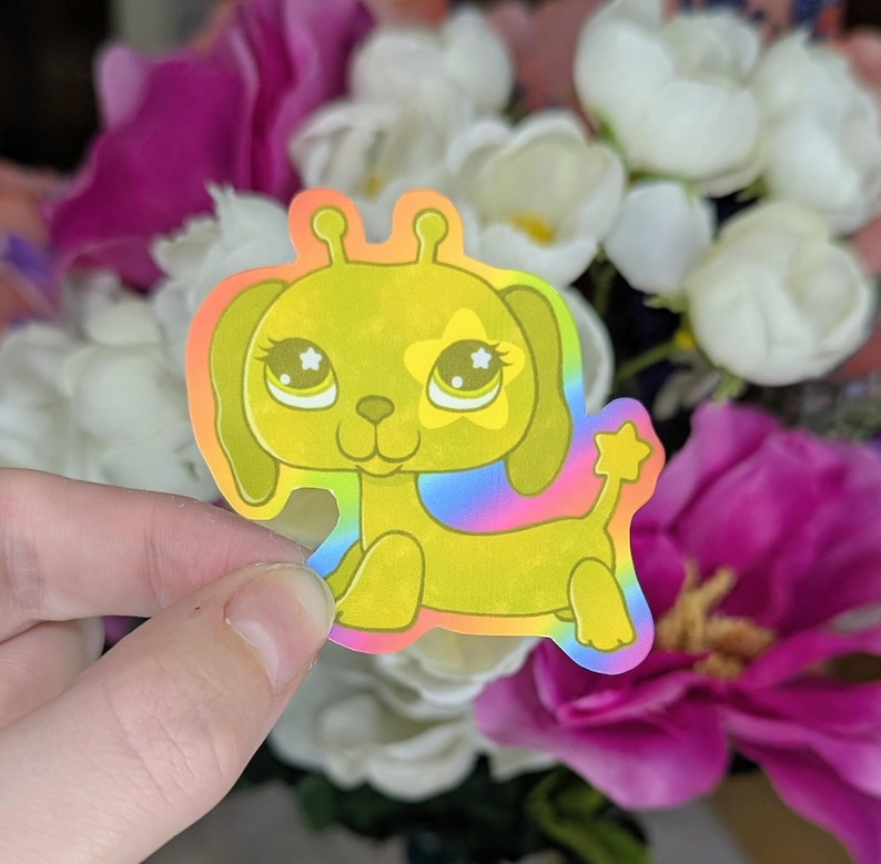 Rainbow Alien LPS Vinyl Stickers - Etsy
