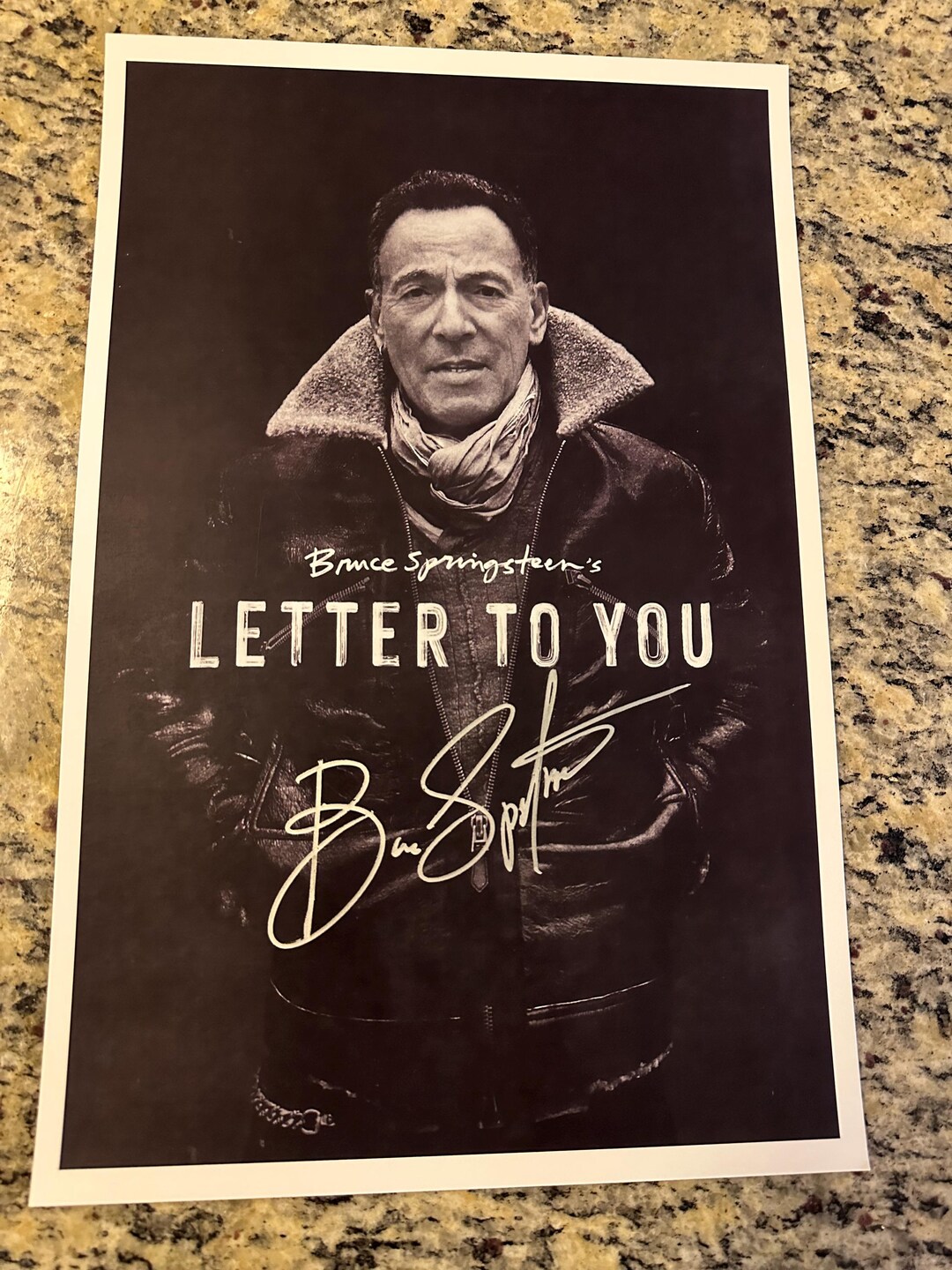 Bruce Springsteen Hand Signed 11x17 "letter to You" Album Poster – W ...