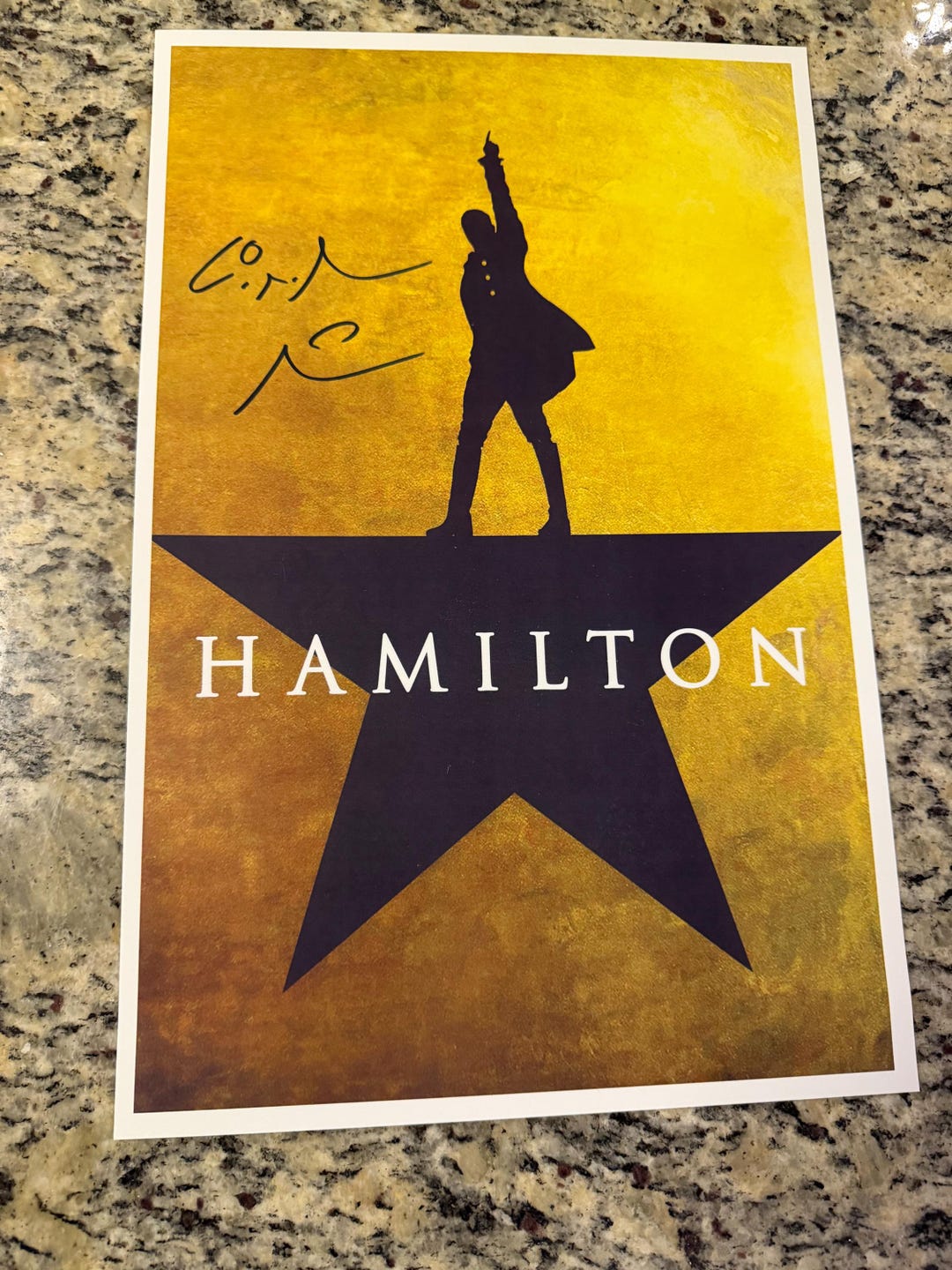 Lin Manuel Miranda (HAMILTON) Broadway Poster Autographed Signed 11x17 ...
