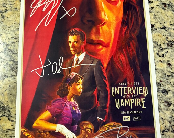 Interview With the Vampire Signed Poster 11x17 – Jacob Anderson, Sam ...