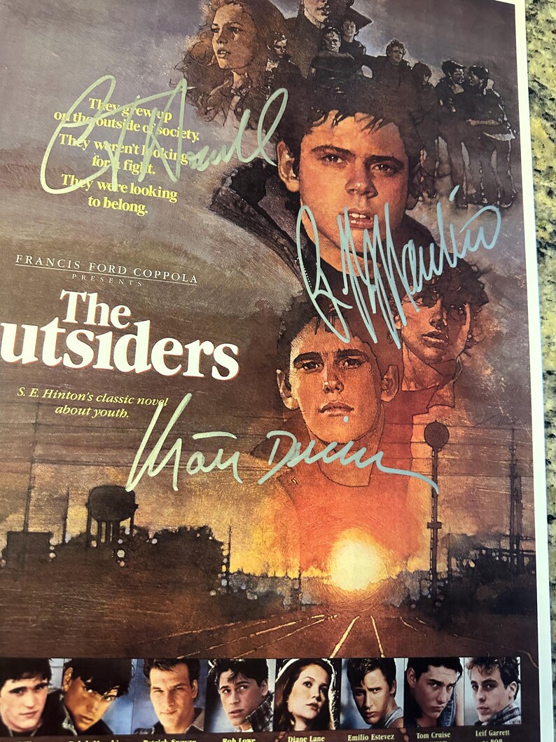 The Outsiders Hand Signed 11x17 Poster – C. Thomas Howell, Ralph ...