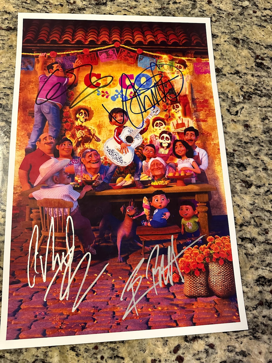 Coco Signed Movie Poster 11x17 – Anthony Gonzalez, Gael García Bernal ...