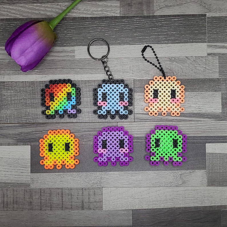 Octopus Perler Beads Keychains and Magnets - Etsy