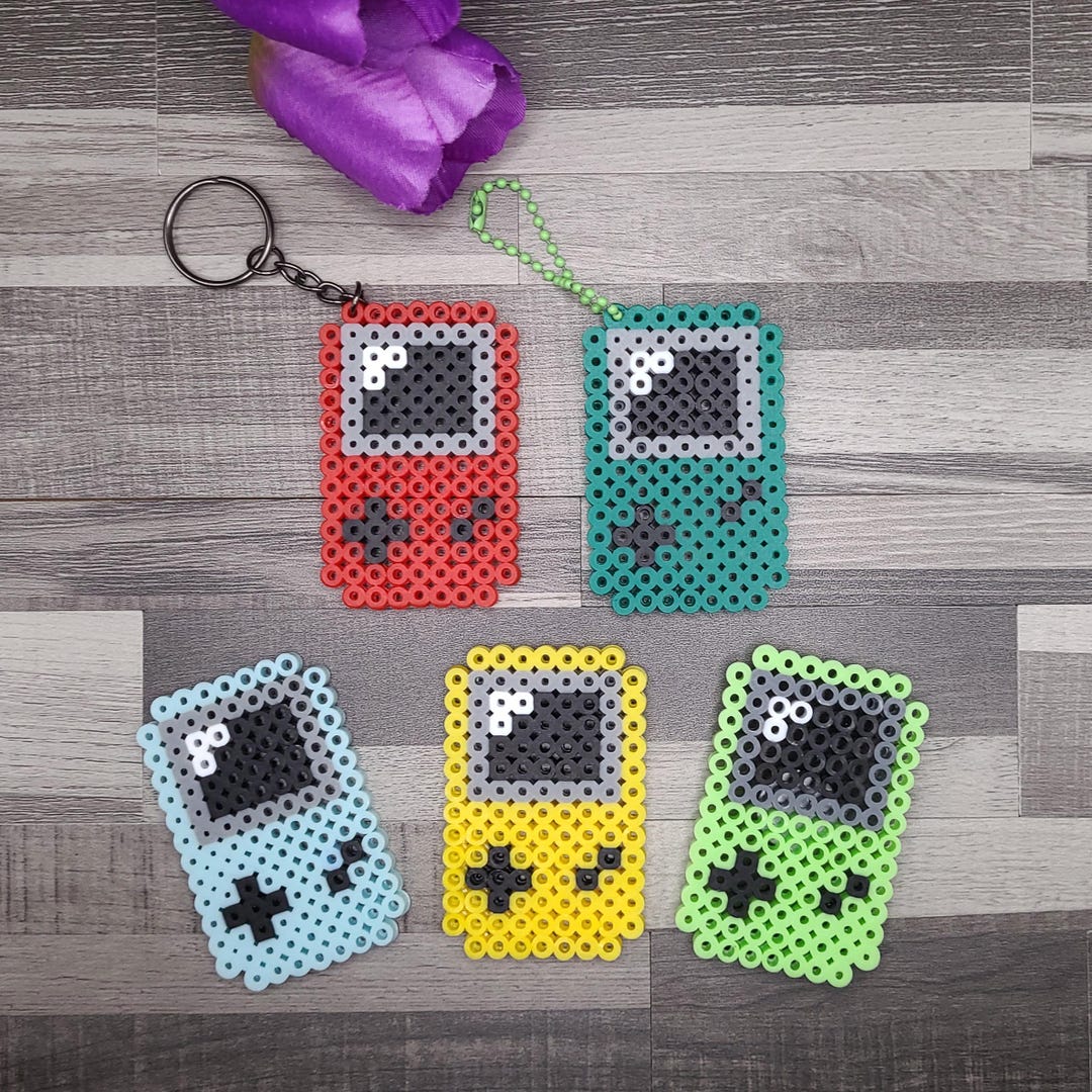 Gameboy Perler Beads Keychain and Magnet - Etsy