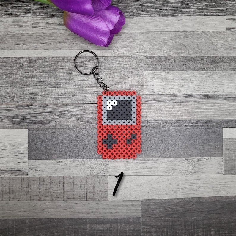 Gameboy Perler Beads Keychain and Magnet - Etsy