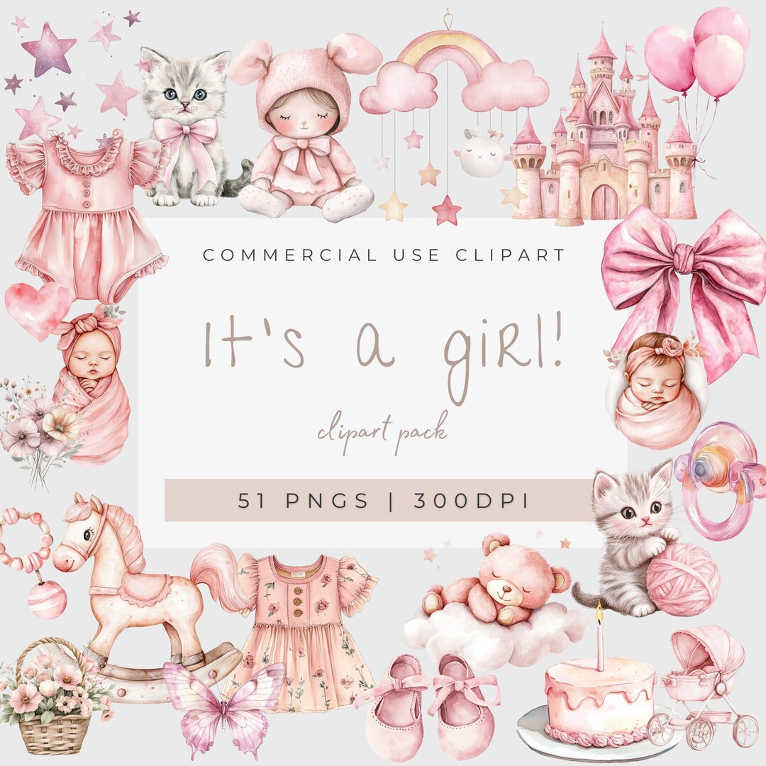 Baby Shower Clipart, Watercolor Newborn Clipart, Baby Boy Clipart, Baby ...