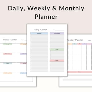 Daily Time Box Planner, Daily Time Blocking Schedule, 24 Hour Planner ...
