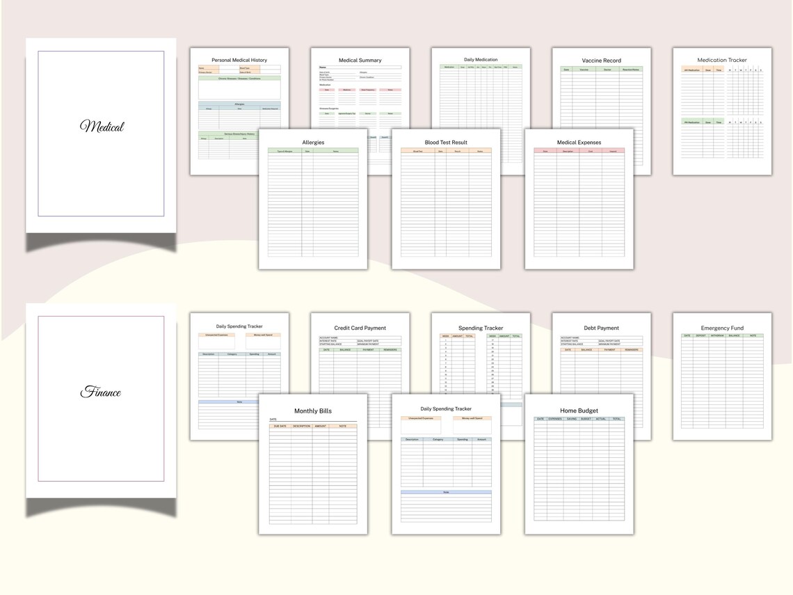 End of Life Binder, in Case of Emergency, Last Wishes Planner, What If ...