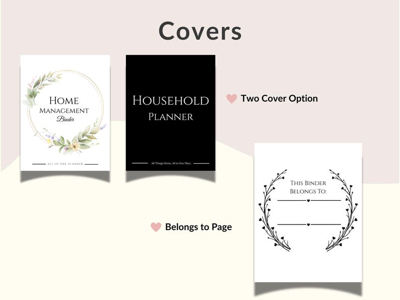 Home Management Binder, Household Organizer, Emergency Contact, End of ...