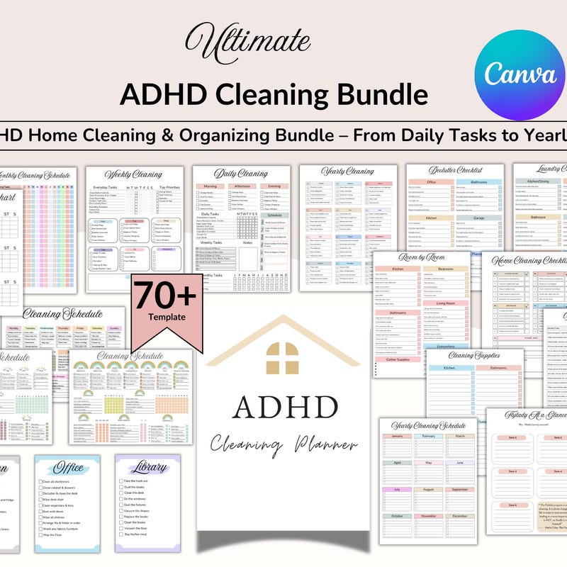Adult Adhd Cleaning List - Etsy