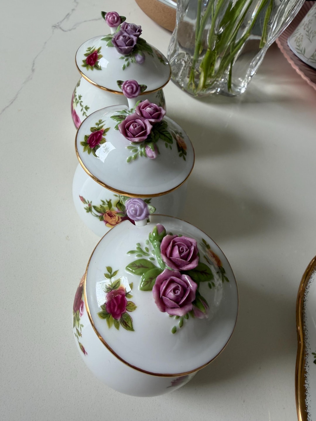 Handcrafted Porcelain Sugar & Salt Jars – Royal Albert Limited Edition ...