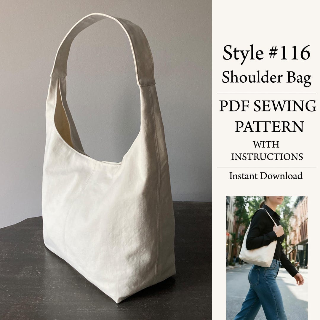 Shoulder Bag Sewing Pattern, Instant Download Pattern, Style#116 - Etsy