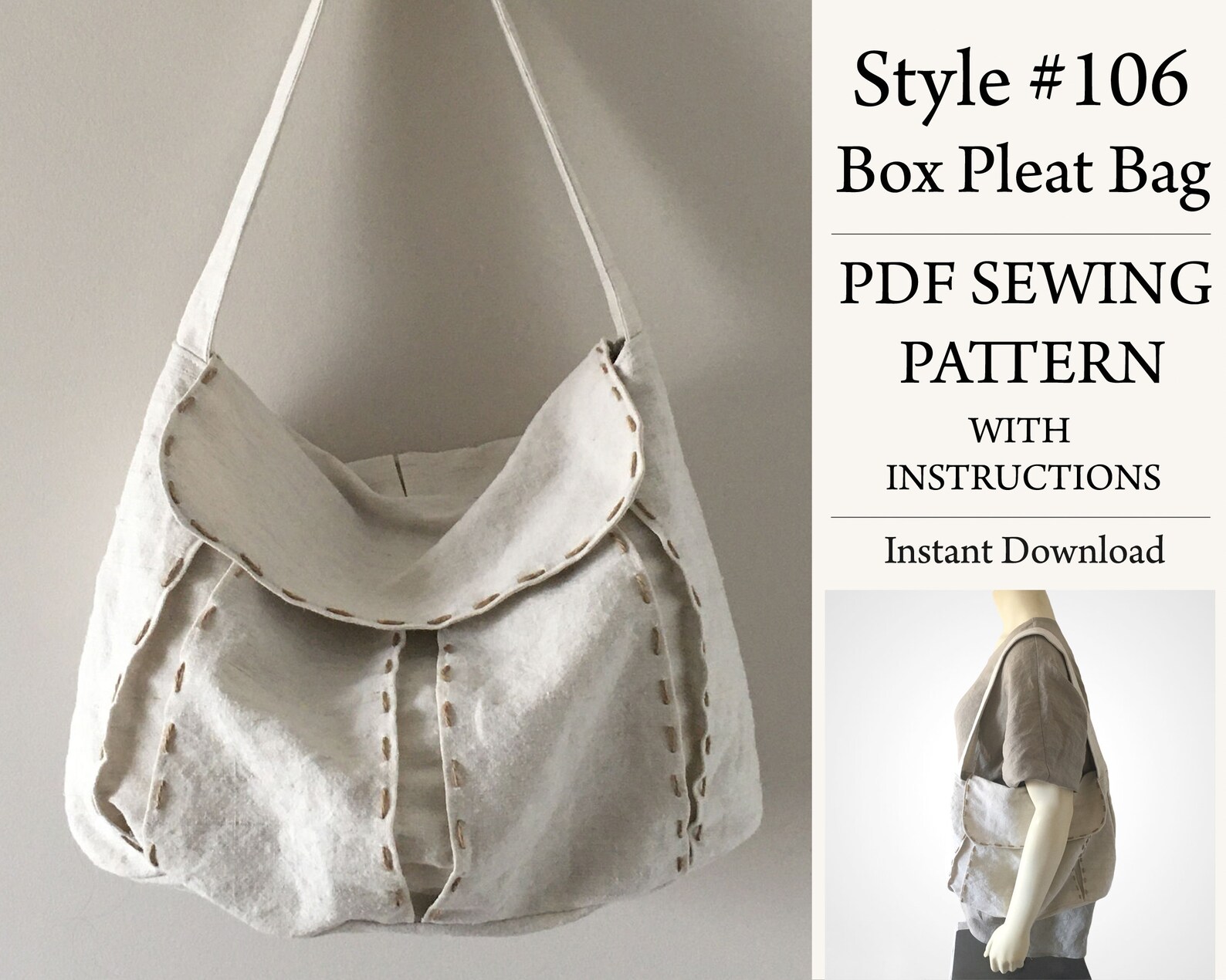 PDF Sewing Pattern Hand Bag Sewing Pattern Digital Download - Etsy