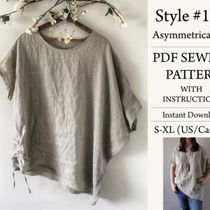 PDF Sewing Pattern Linen Top Sewing Pattern Digtial - Etsy Australia