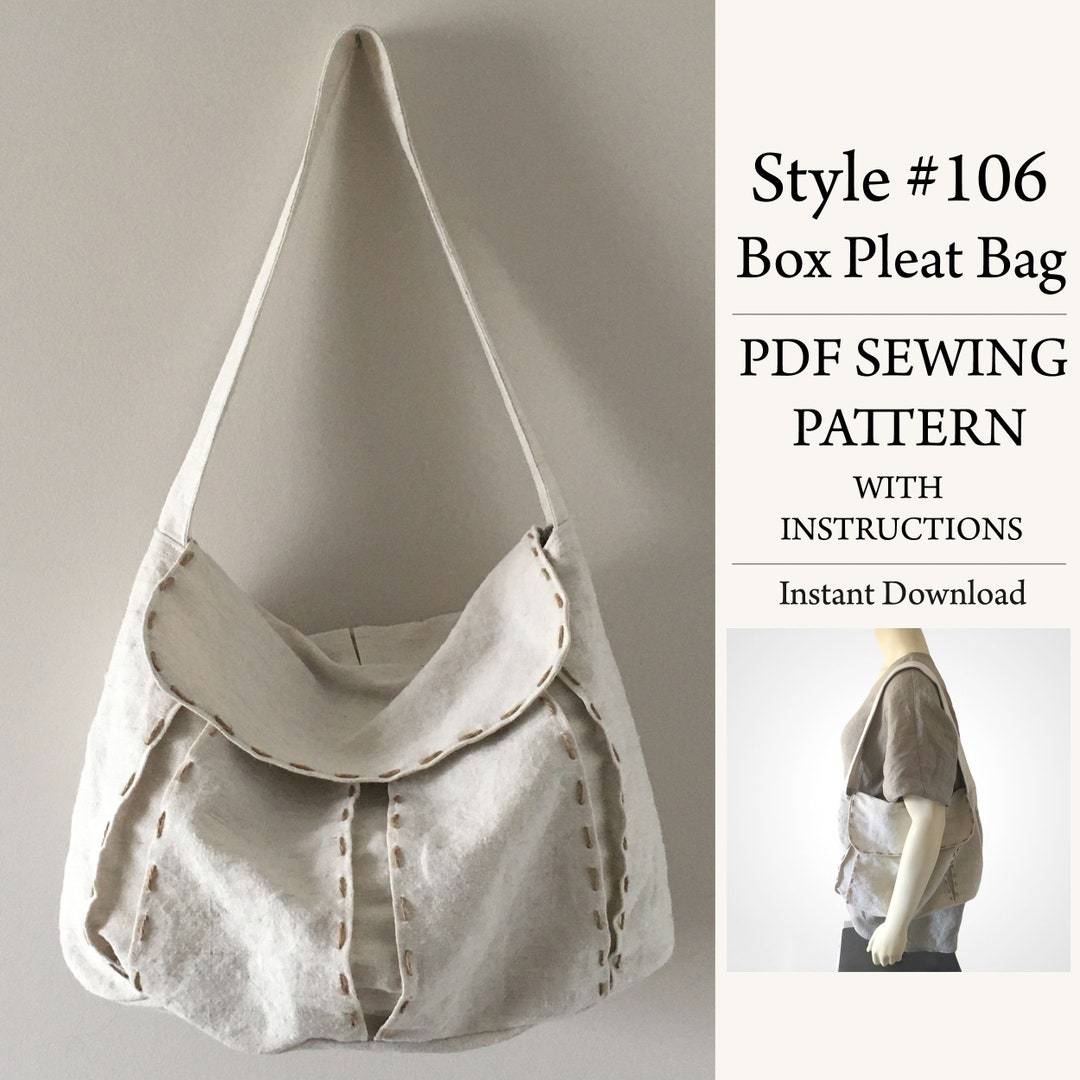 PDF Sewing Pattern, Hand Bag Sewing Pattern, Digital Download Pattern ...