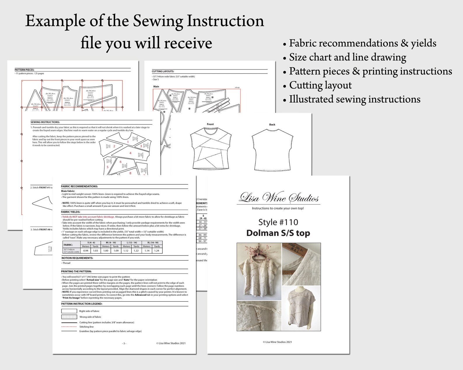 PDF Sewing Pattern Linen Top Sewing Pattern Digtial - Etsy Australia