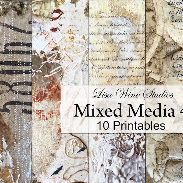 Digital Mixed Media - Etsy