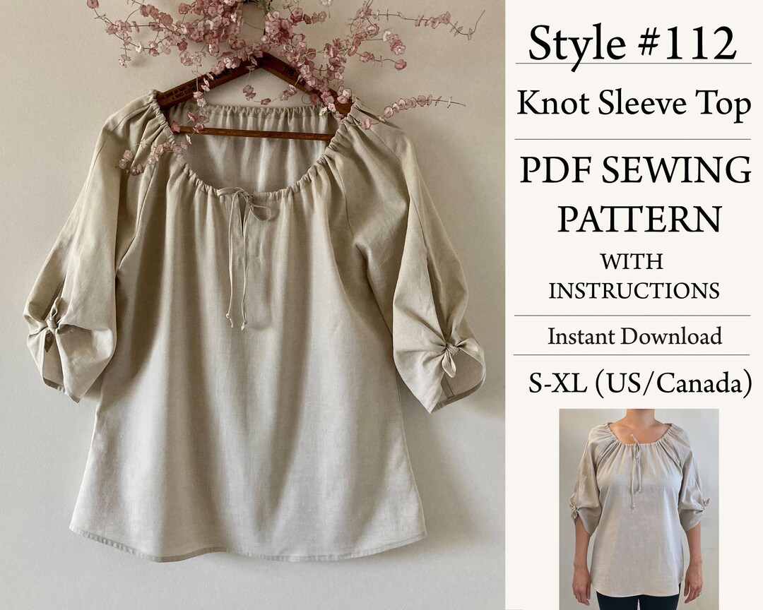 PDF Sewing Pattern Linen Top Sewing Pattern Digital - Etsy