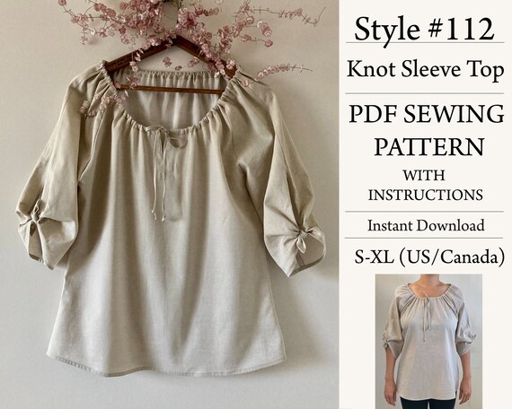 PDF Sewing Pattern Linen Top Sewing Pattern Digital - Etsy