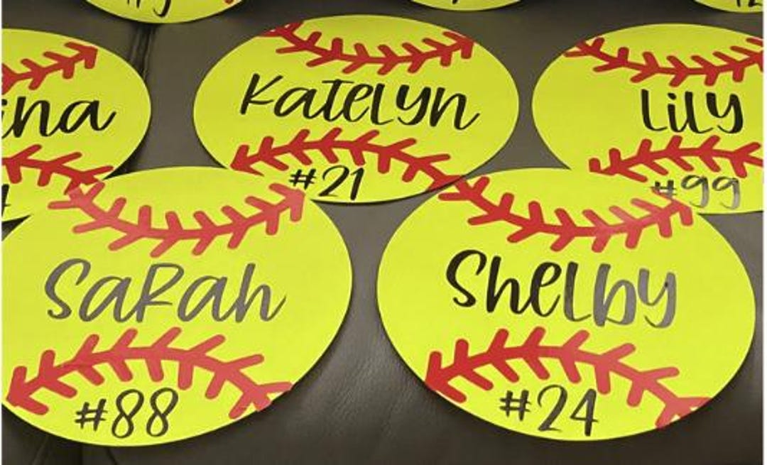 Customized Baseball/softball Cut Outs (set of 15). Each Ball is 9". - Etsy