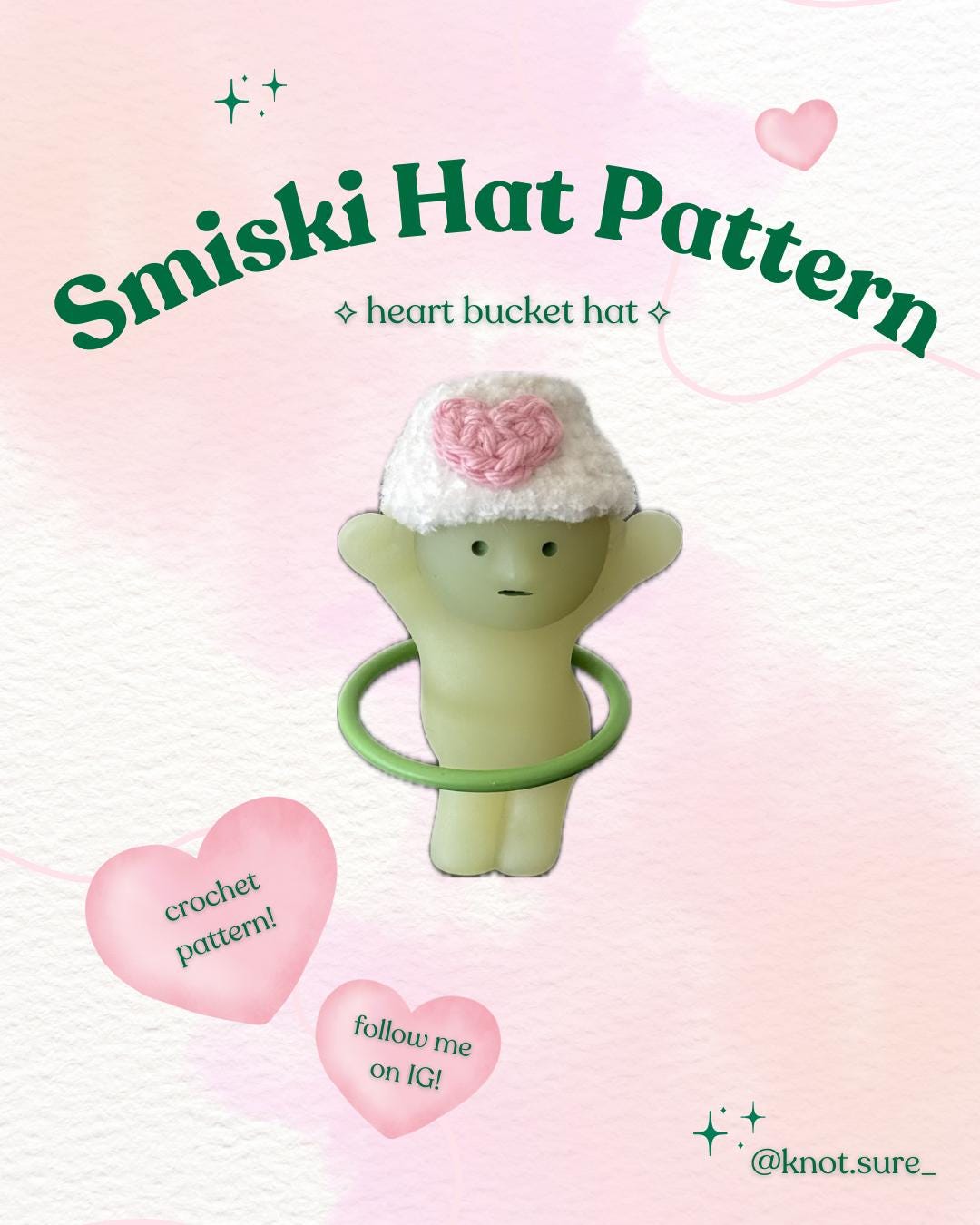 Smiski Crochet Bucket Hat Pattern - Etsy