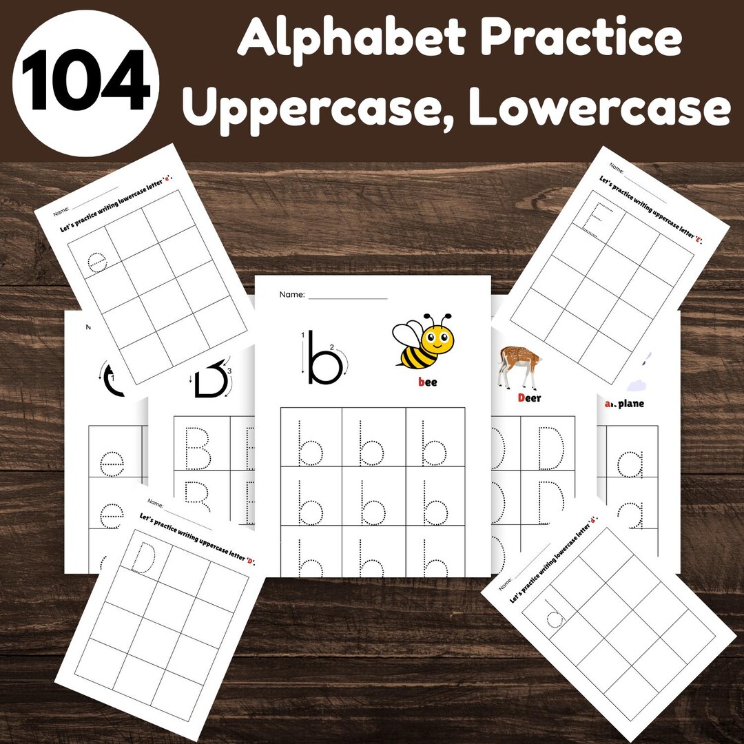 Abc Letter Tracing Worksheets, Alphabet Practice, Preschool Activities ...