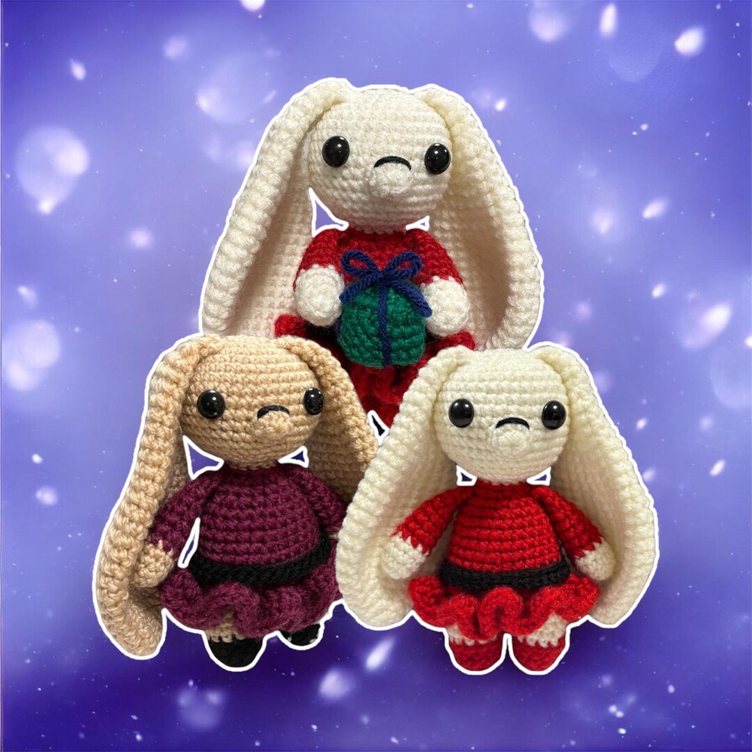 Chibi Bunny in A Dress Crochet Pattern Amigurumi - Etsy