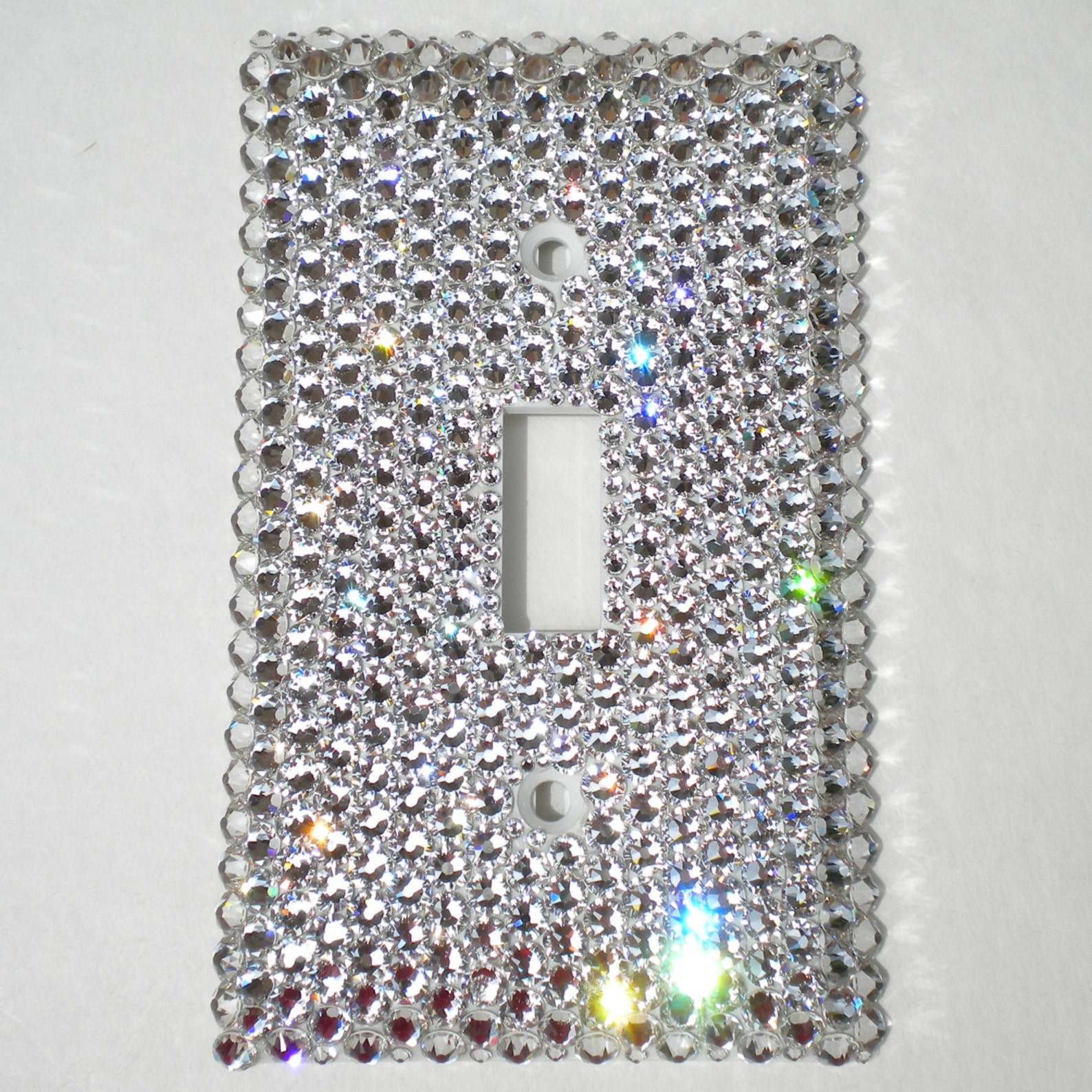 Luxury Single Light Switch Cover Plate Hand Bedazzled With Real Crystal ...