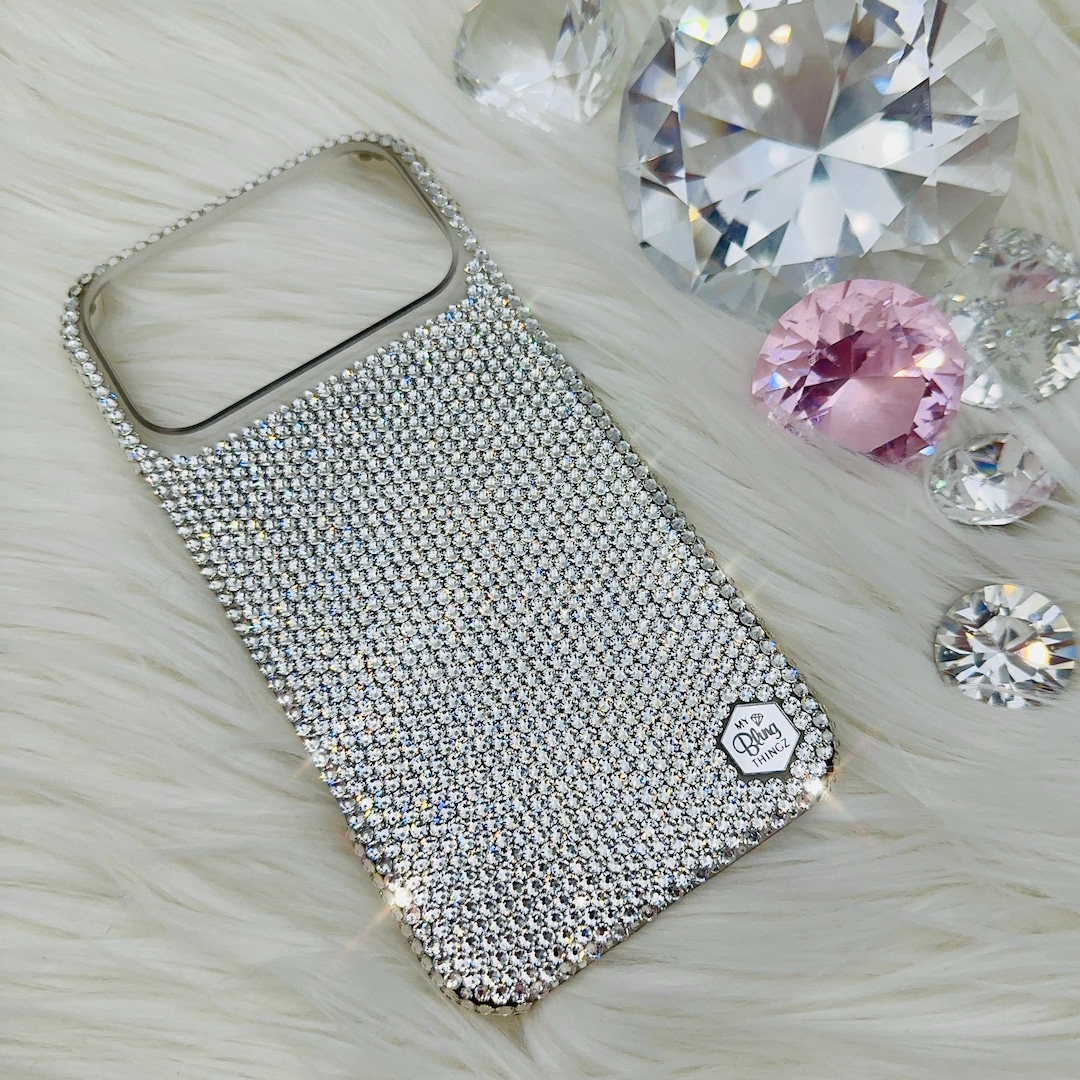 Clear Diamond Rhinestone BLING Bedazzled Back Case Made W/small 12ss ...