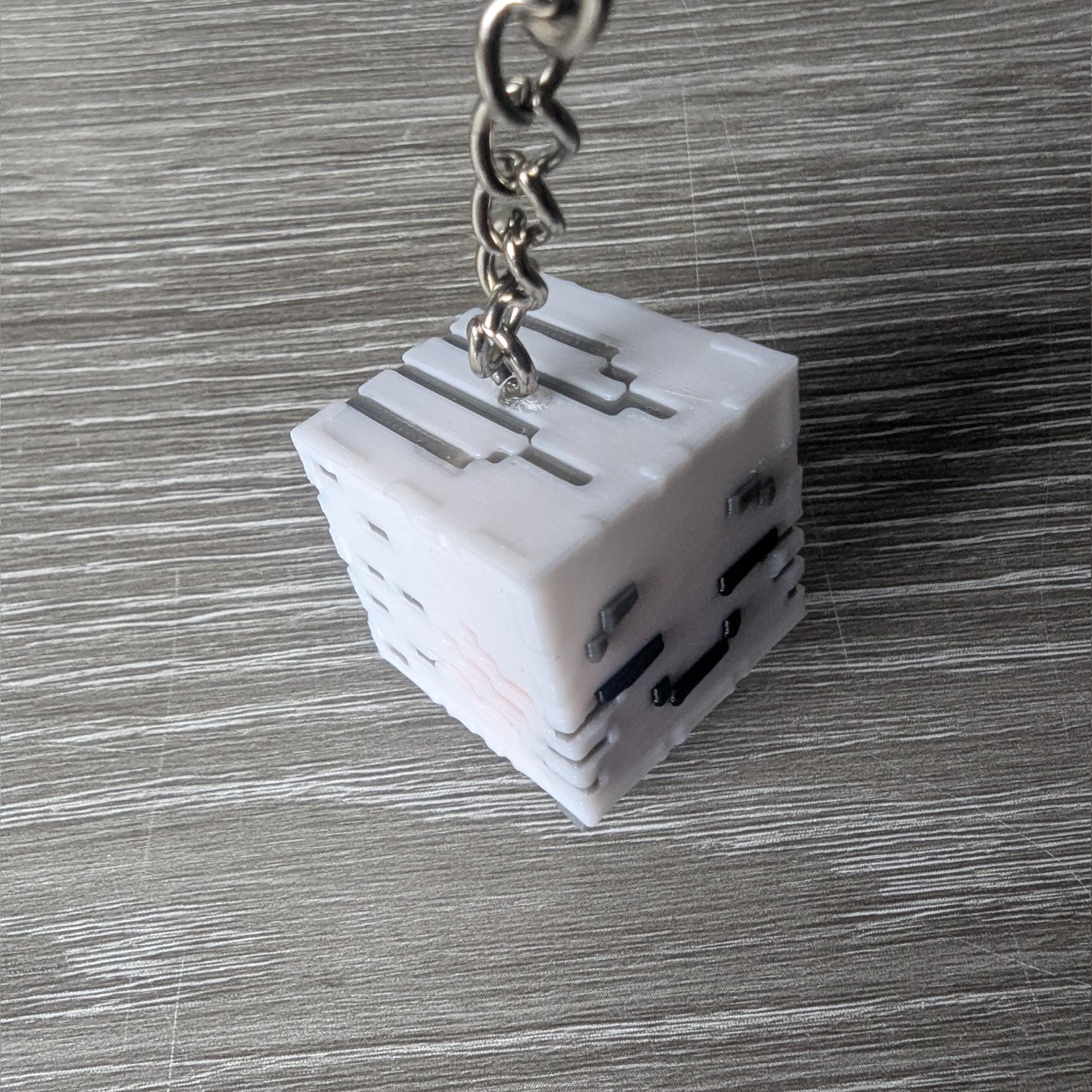 Happy Ghastling Keychain – 3D Printed Minecraft-inspired Ghast ...